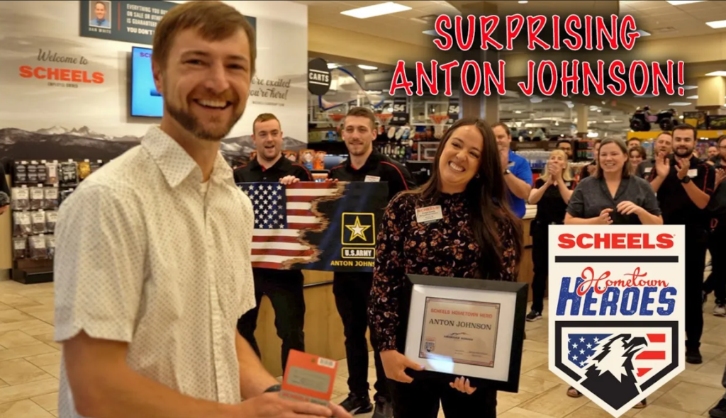 SURPRISING ANTON JOHNSON AS THE NEXT SCHEELS HOMETOWN HERO